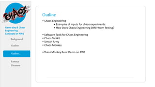 Chaos engineering & Gameday on AWS | PPTX