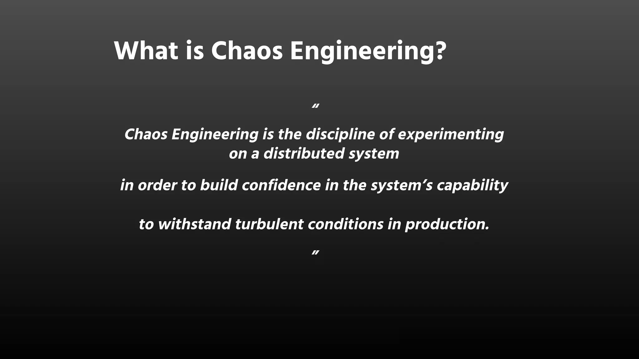 Chaos engineering intro | PPT | Free Download