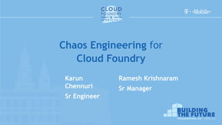 Chaos Engineering on Cloud Foundry | PPT