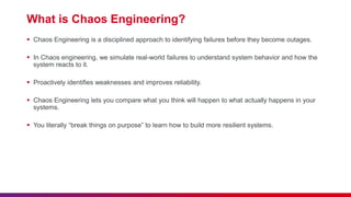 Chaos Mesh Introducing Chaos in Kubernetes | PPTX
