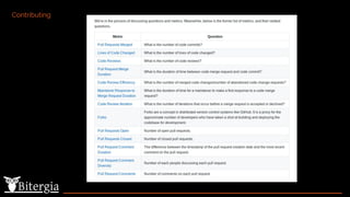 Putting order into chaoss: Metrics to analyze code development | PPT