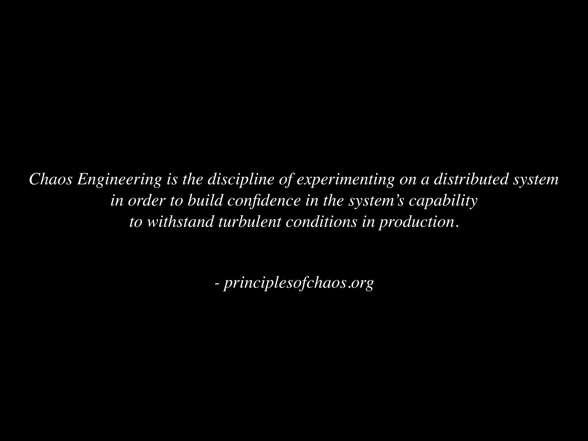 Applying principles of chaos engineering to serverless (CodeMesh) | PPT