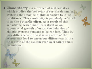Chaos Theory Butterfly Effect
