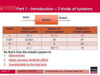 Chaos theory the butterfly effect | PPTX