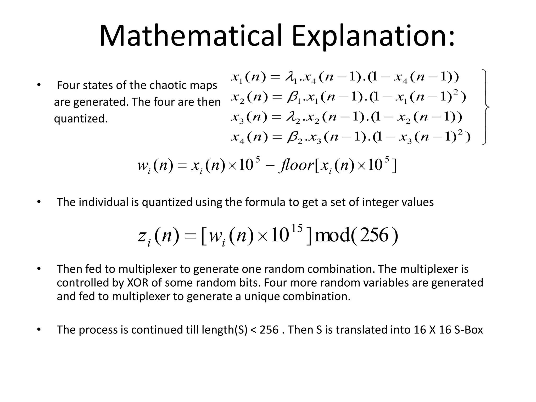 Chaotic substitution box design for block ciphers | PPTX