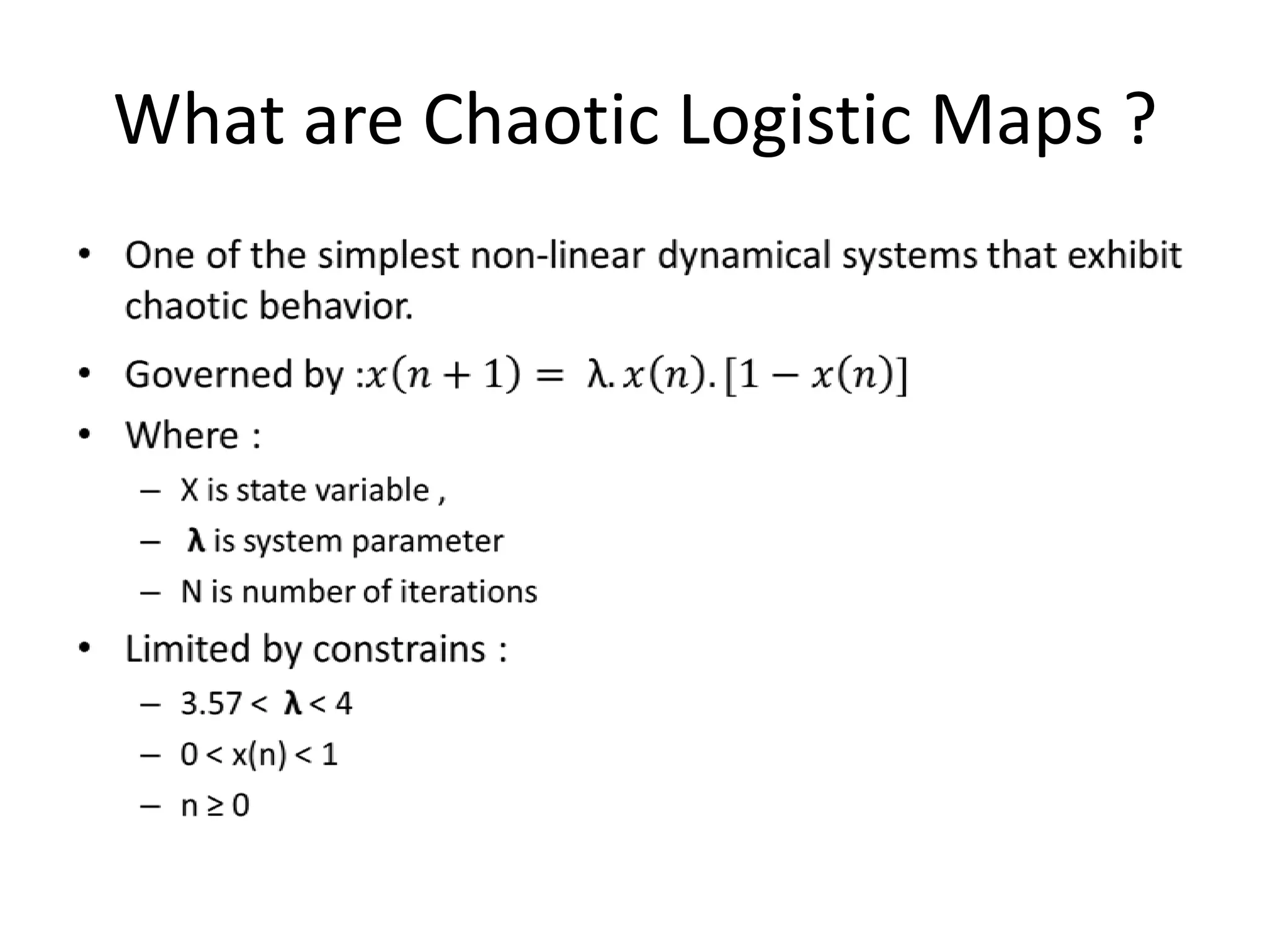 Chaotic substitution box design for block ciphers | PPTX