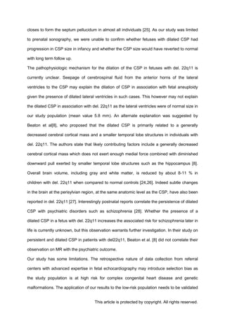 Chaoui 2016 csp 22q11 giãn khoang vách trong suốt | PDF