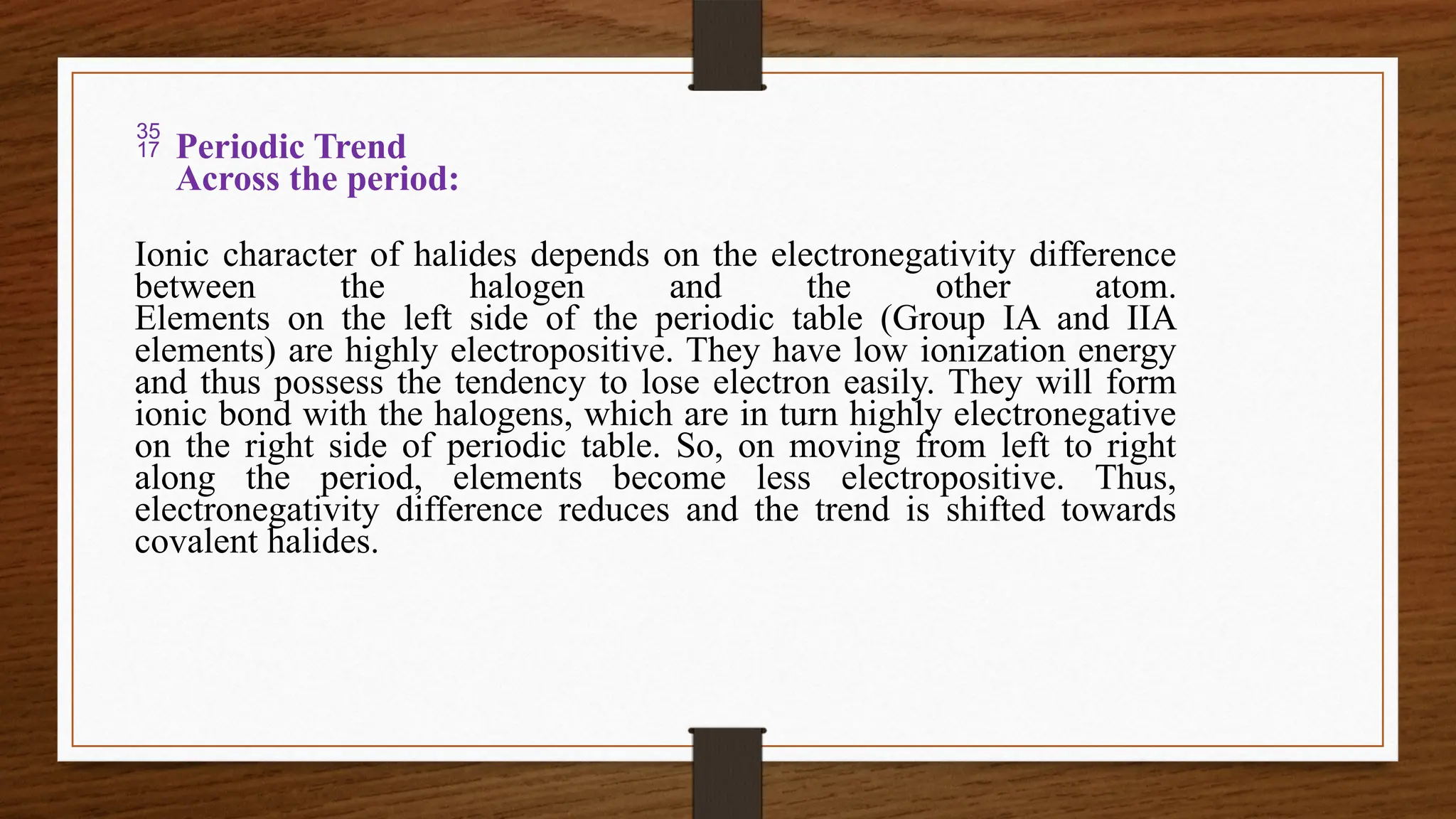 Halides and its types and their details | PPTX | Chemistry | Science