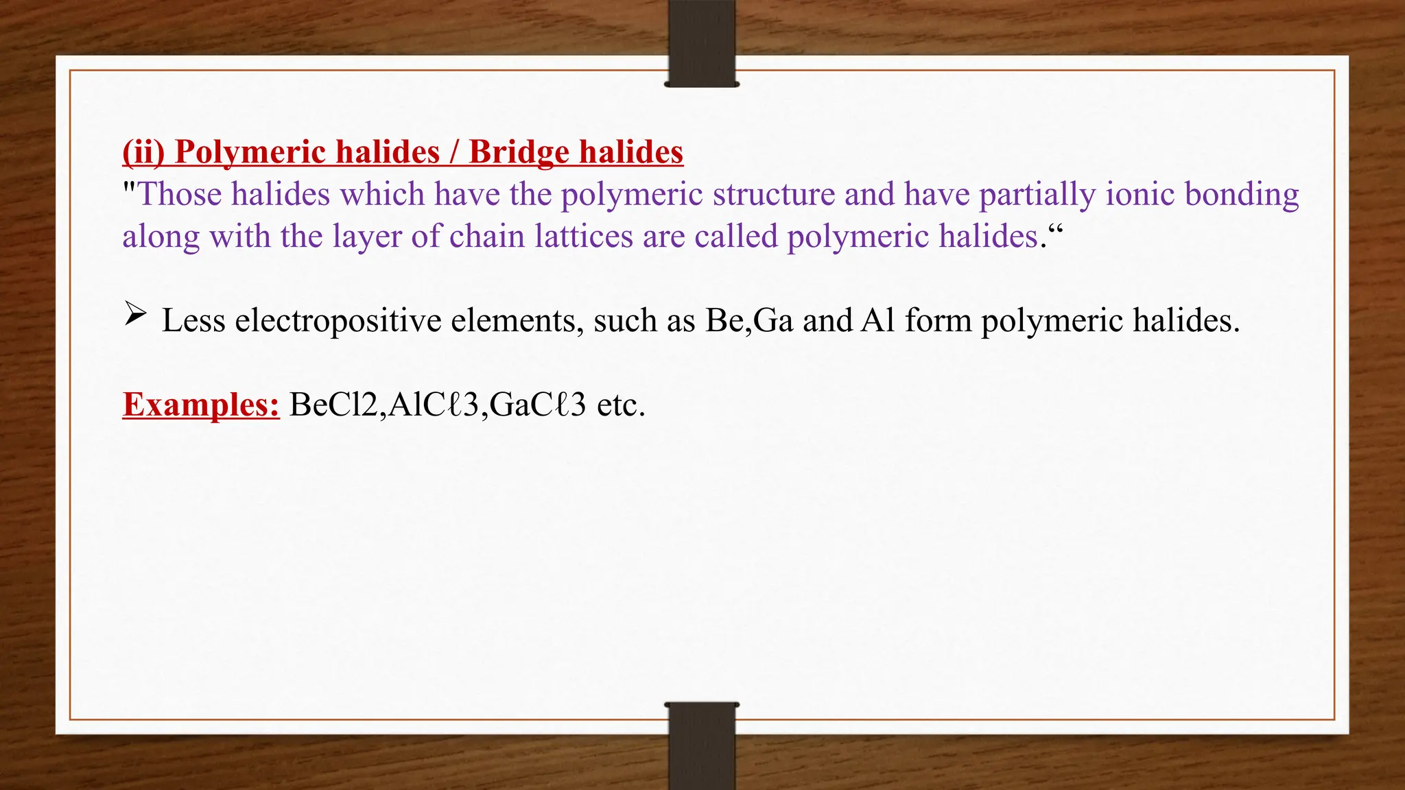 Halides and its types and their details | PPTX | Chemistry | Science