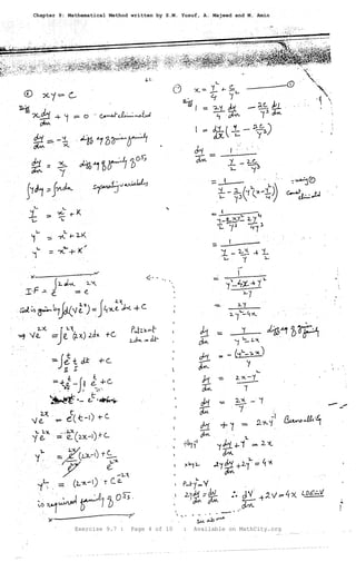 Chap 09-solutions-ex-9-7-method | PDF