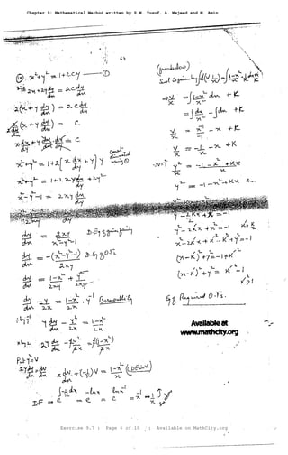 Chap 09-solutions-ex-9-7-method | PDF