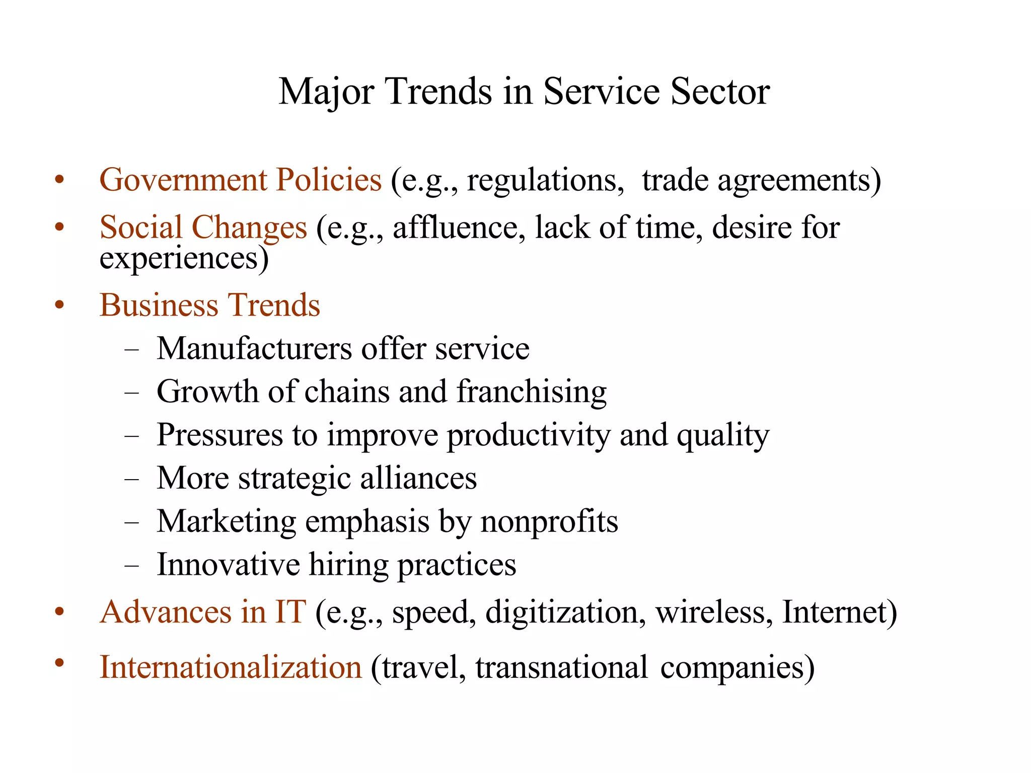intro to service marketing | PPT