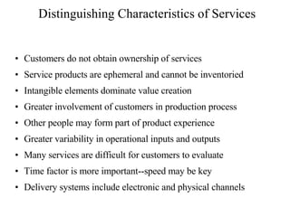 intro to service marketing | PPT