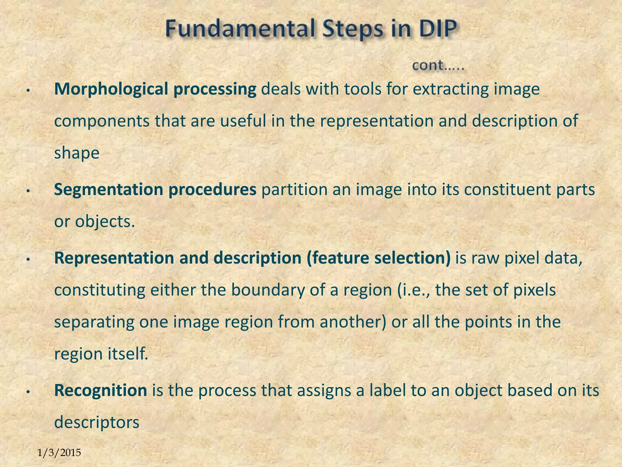 Introduction to Digital Image Processing | PPTX