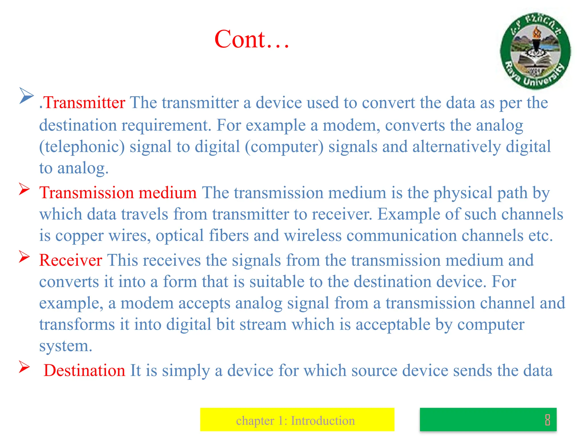 Data Communication And Computer Networks Ppt