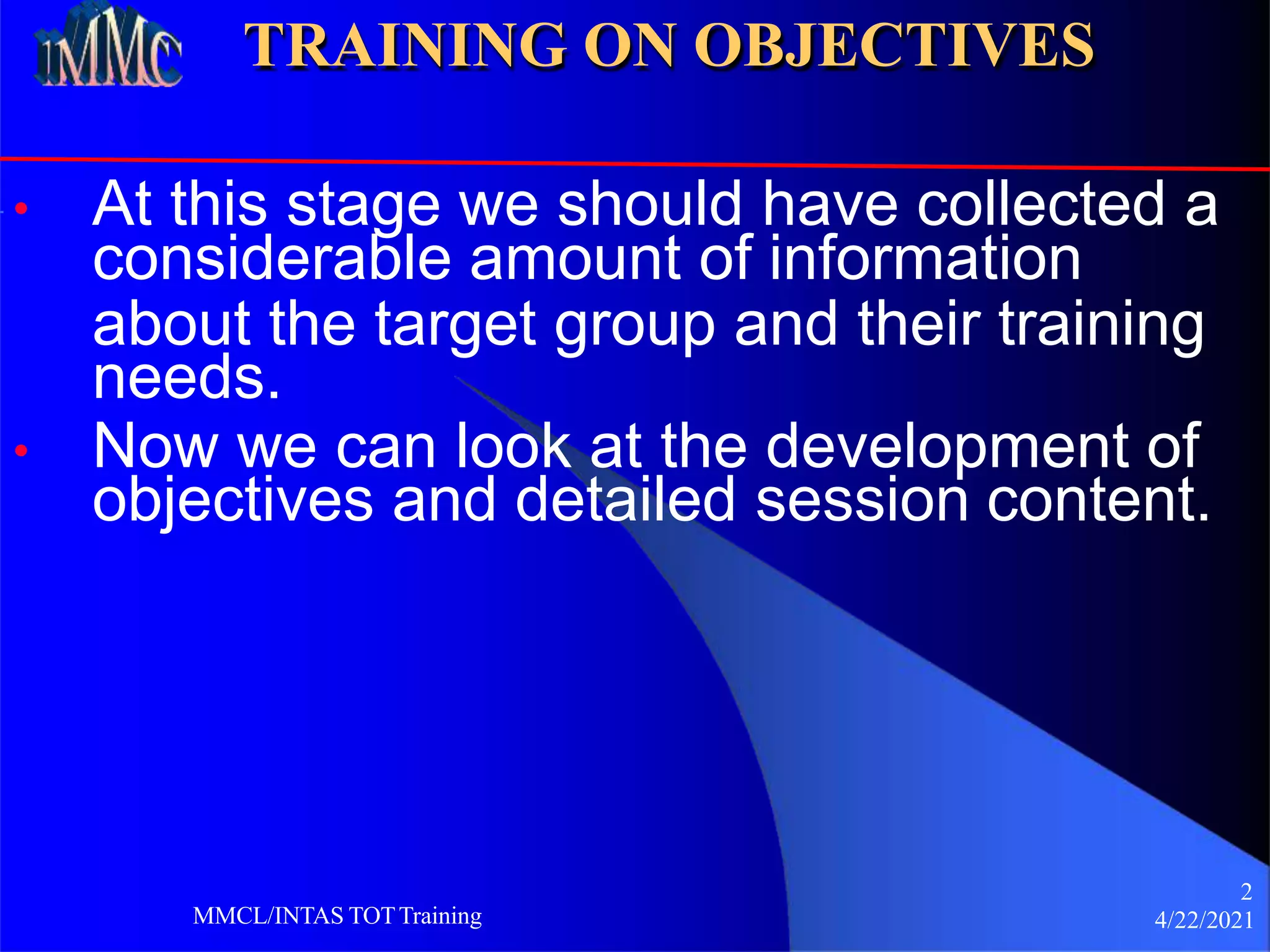 Chapter 10: Self Study Training on Objectives | PPT | Free Download