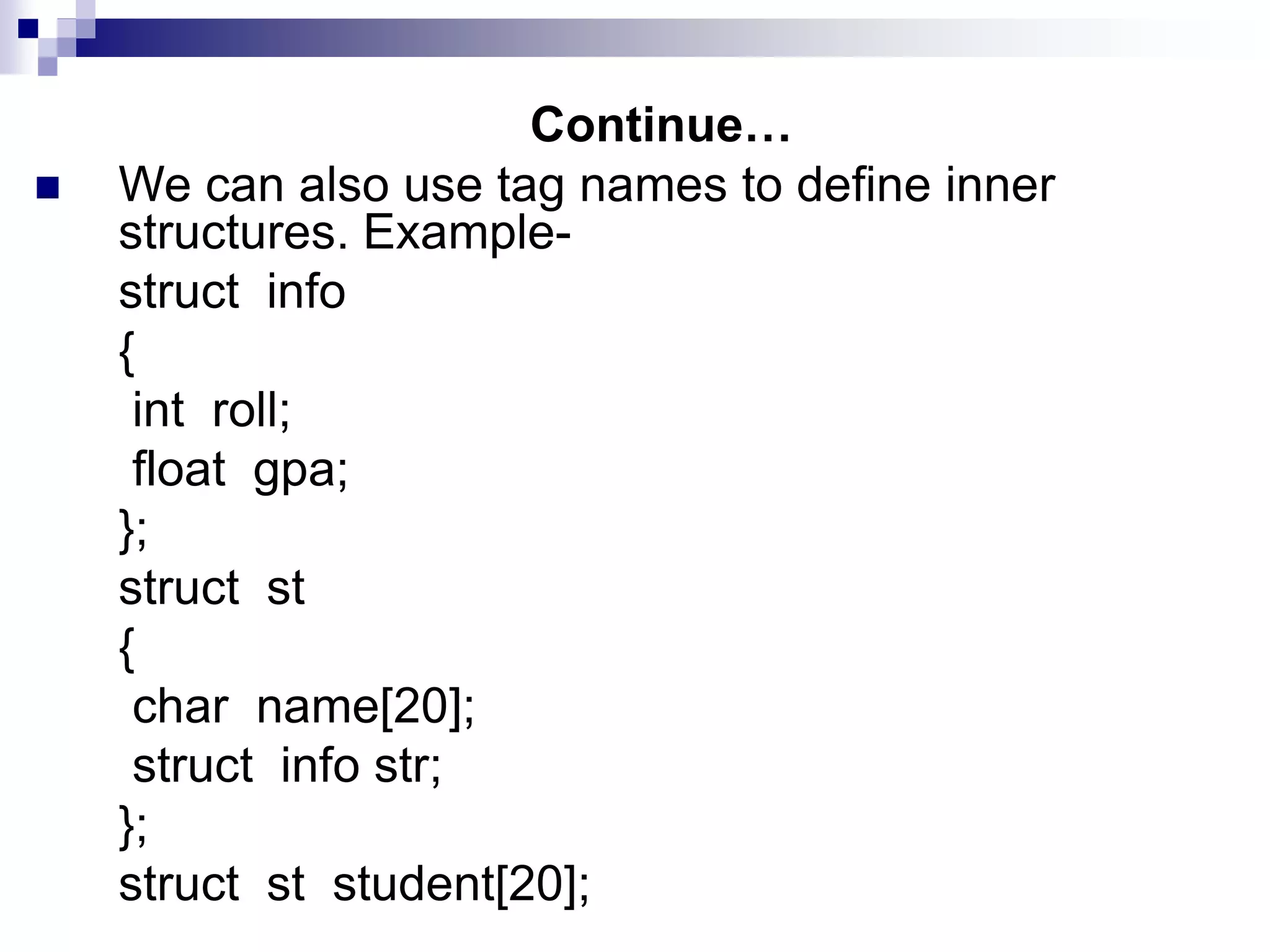 Chap 10(structure and unions) | PPT