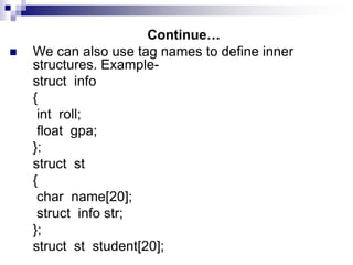 Chap 10(structure and unions) | PPT