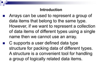 Chap 10(structure and unions) | PPT