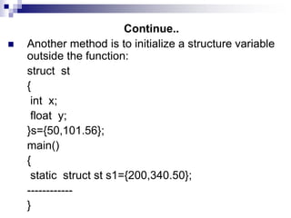 Chap 10(structure and unions) | PPT