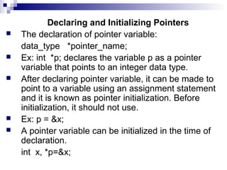 Chap 11(pointers) | PPT