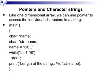 Chap 11(pointers) | PPT
