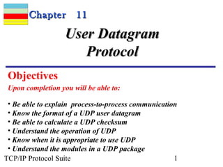 Chap 11 udp | PPT | Computer Networking | Computing