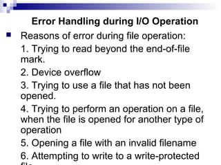 Chap 12(files) | PPT