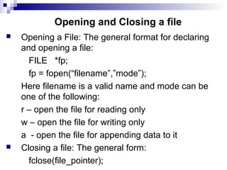 Chap 12(files) | PPT
