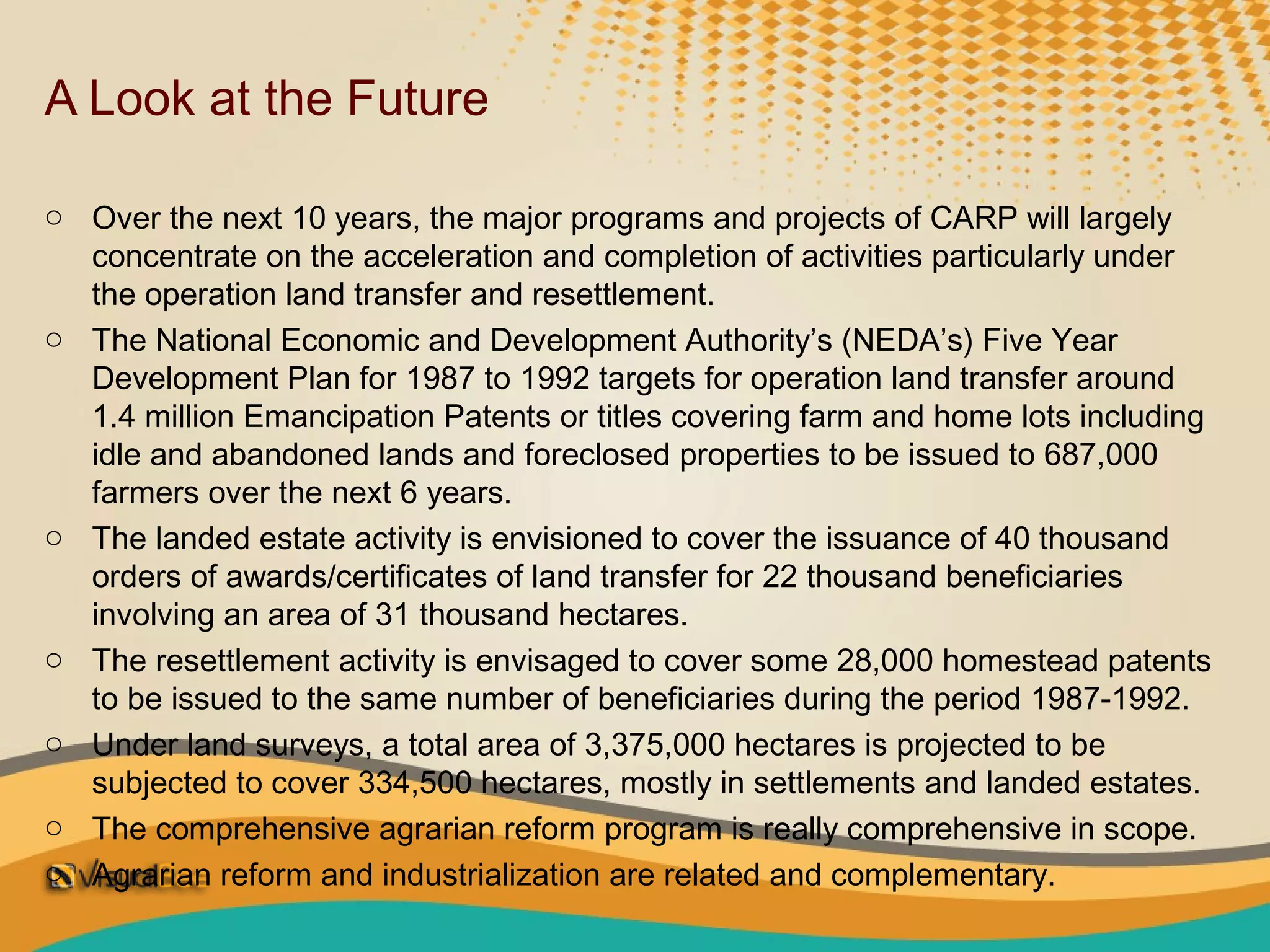 Chap. 14. comprehensive agrarian reform program | PPT