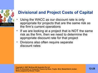 Chap.12 cost of capital | PPT