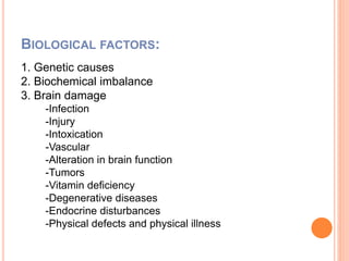 Mental health and illness- Basic theoretical concepts | PPTX