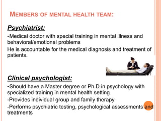 Mental health and illness- Basic theoretical concepts | PPTX