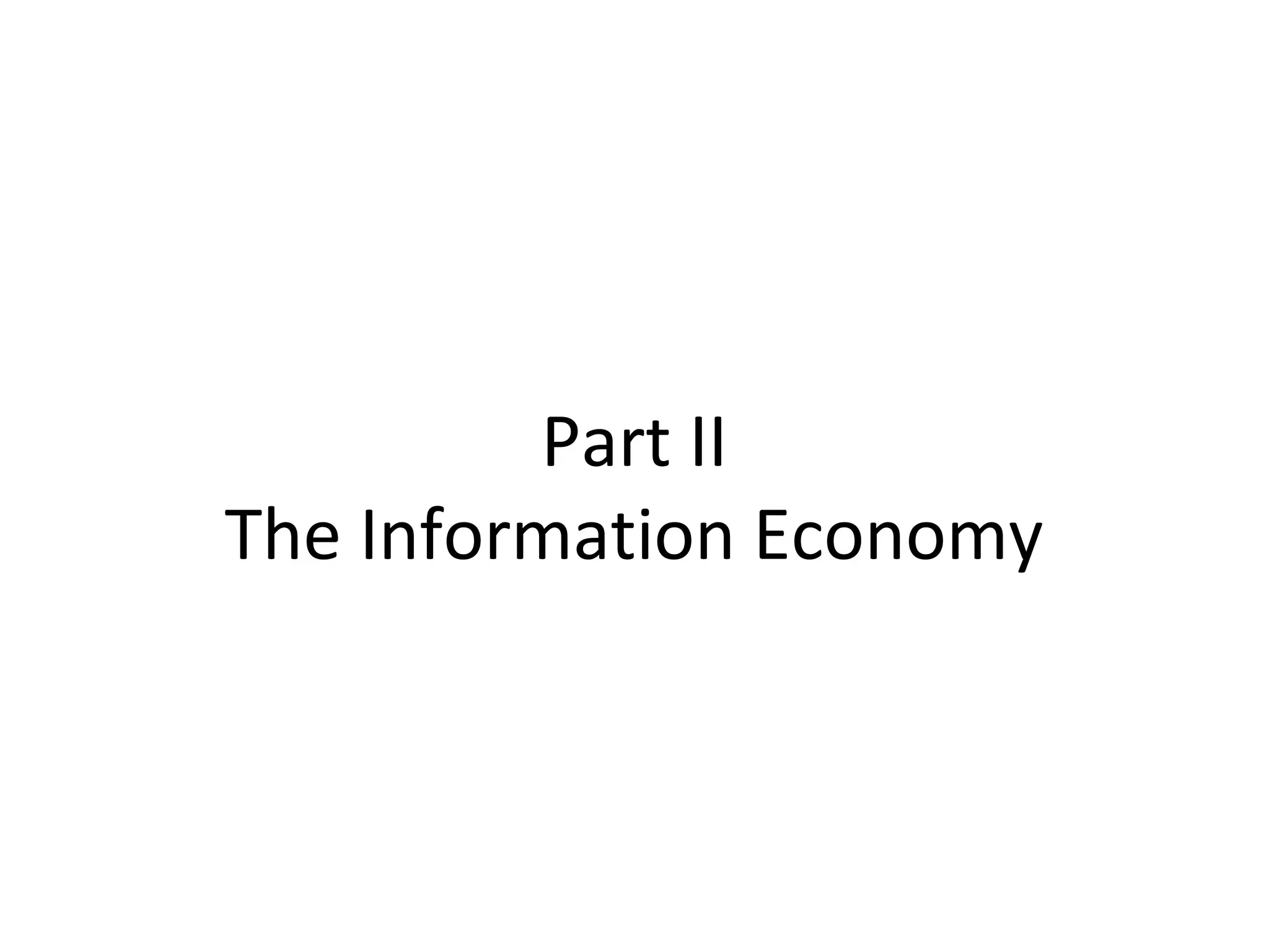 The Information Economy | PPT