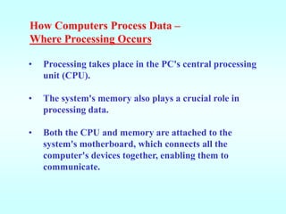 Transforming data into information | PPT | Computing | Technology & Computing