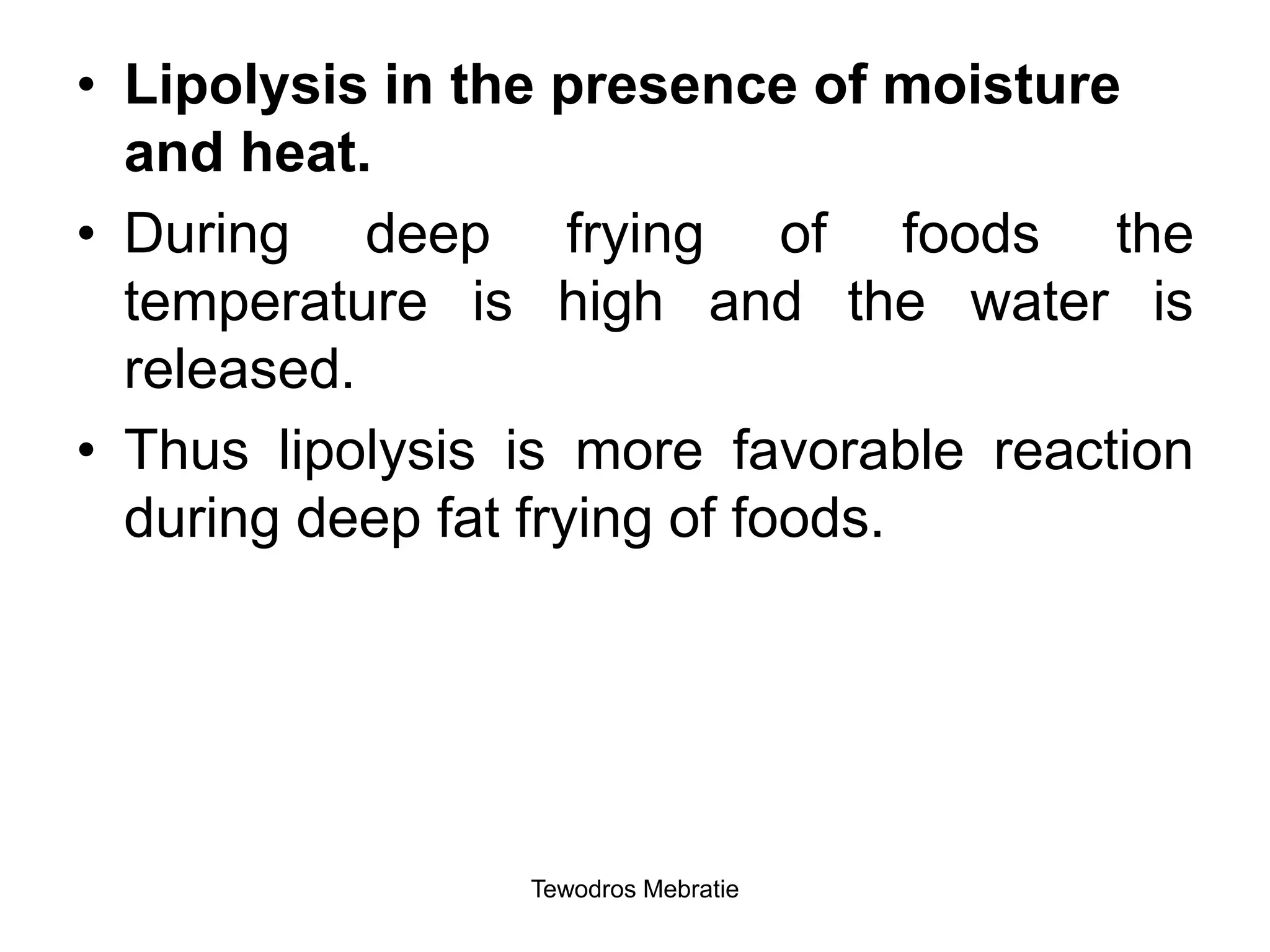 chap. 3. lipid deterioration oil and fat processign | PPT