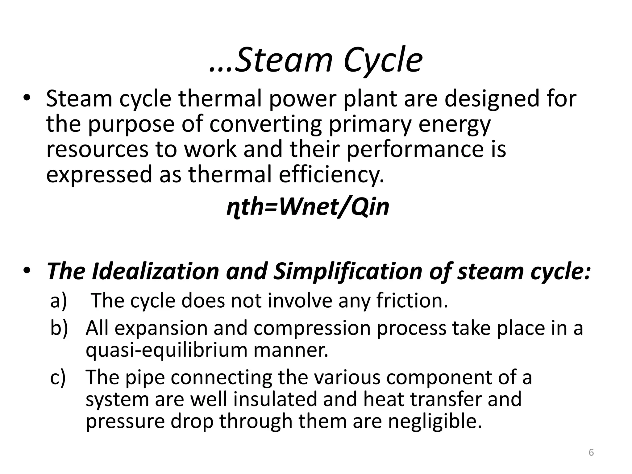 Steam Power Cycle and Basics of Boiler | PPTX