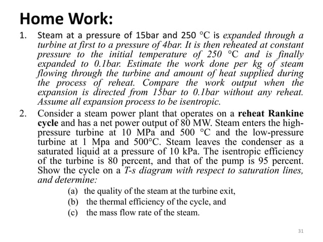 Steam Power Cycle and Basics of Boiler | PPTX