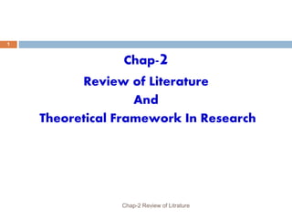Literature Review | PPT