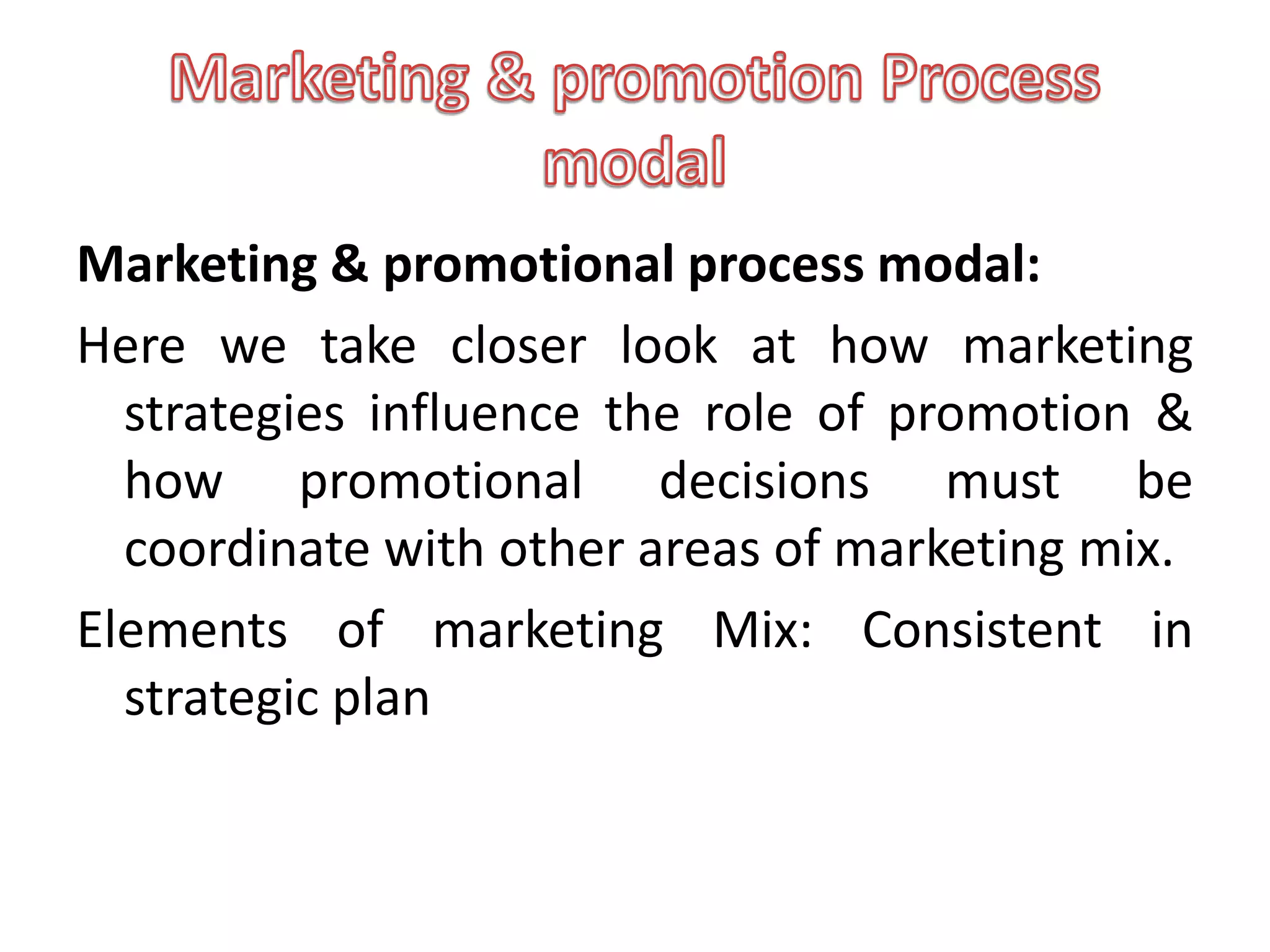 Chap 2,role of imc in marketing process | PPTX