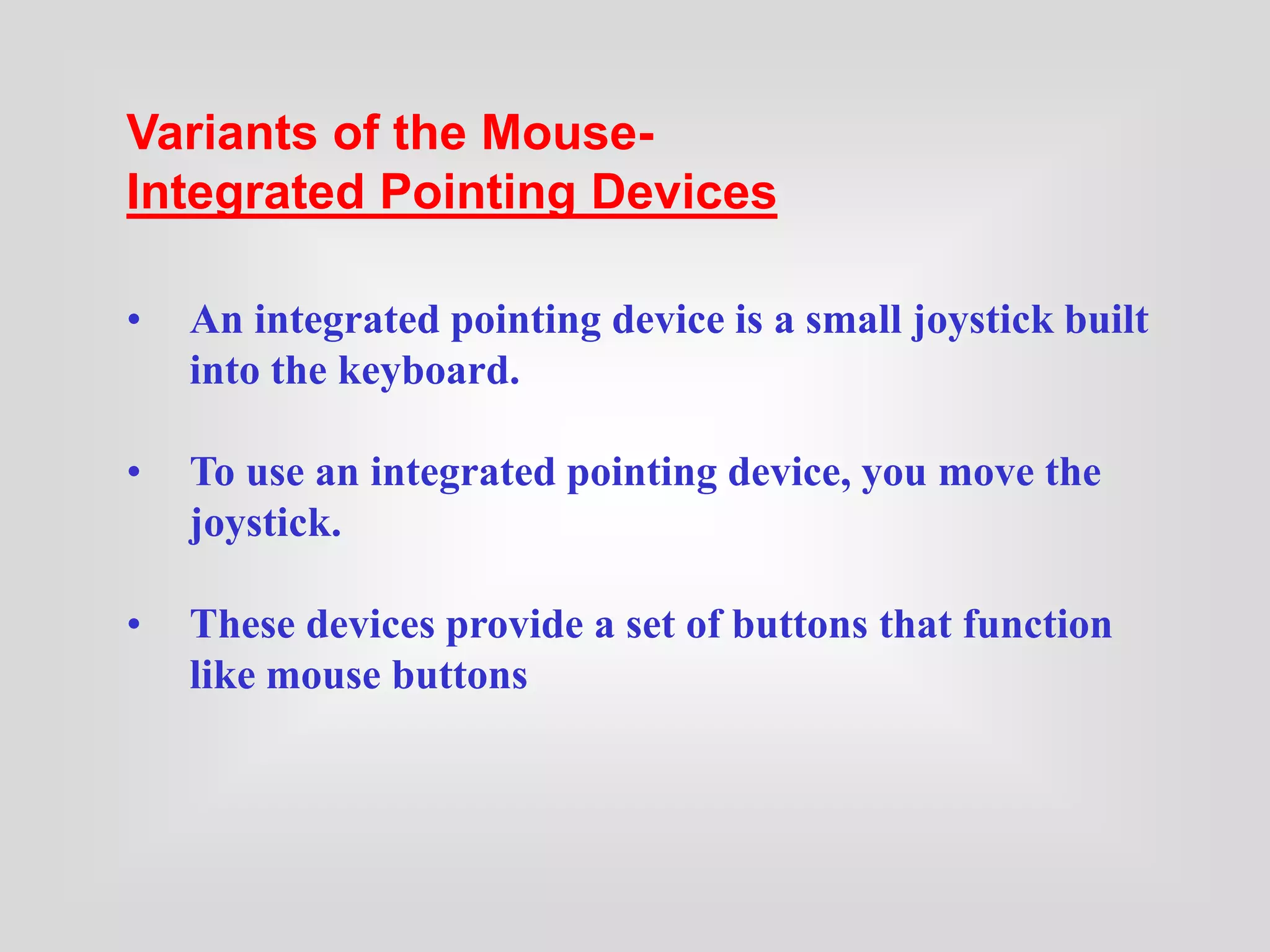 Standard methods of input | PPT