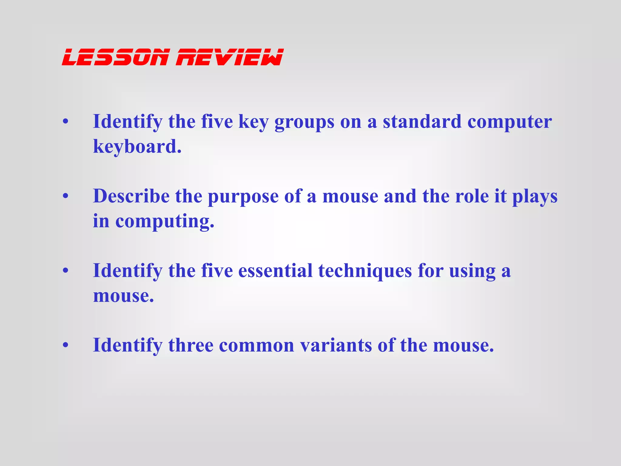 Standard methods of input | PPT