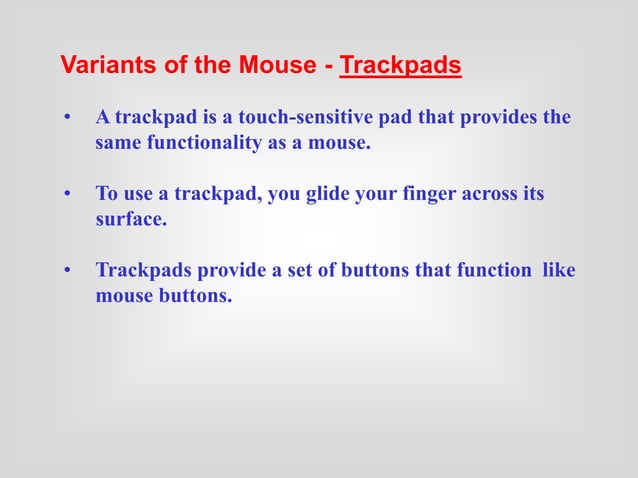 Standard methods of input | PPT