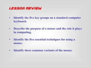 Standard methods of input | PPT