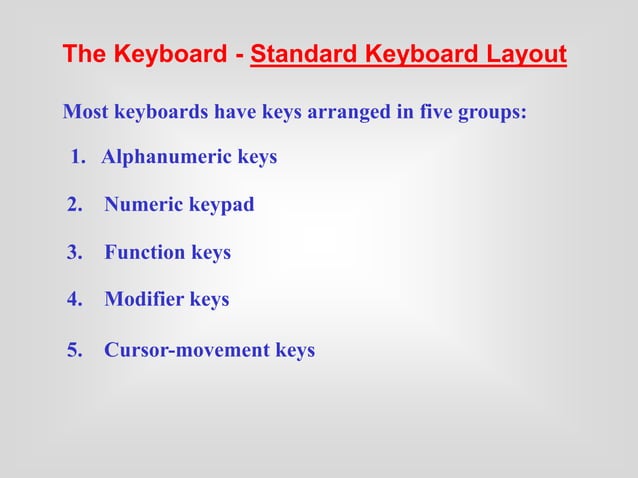 Standard methods of input | PPT