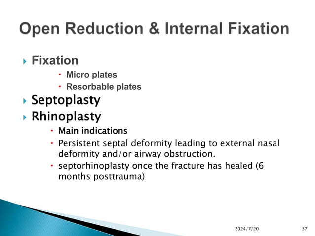 Chap 3d Fracture Of Nasal Bone Maxillofacial Surgery Pptx
