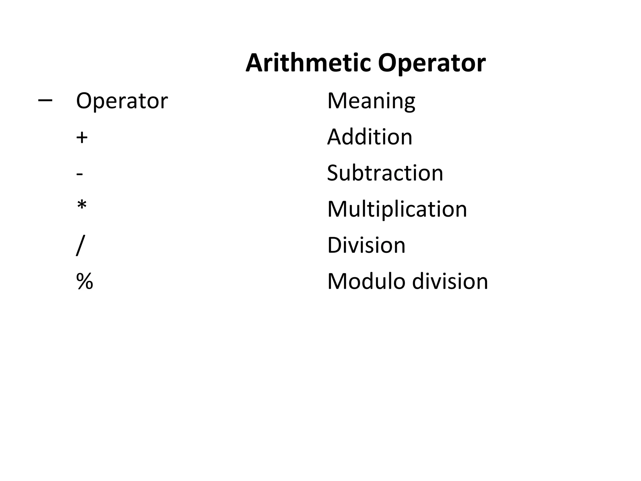 Chap 3(operator expression) | PPT