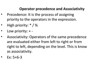 Chap 3(operator expression) | PPT