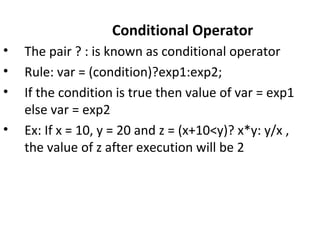 Chap 3(operator expression) | PPT