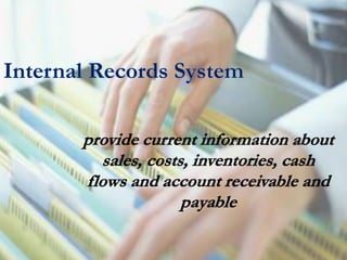 What are useful internal records for such a system? | PDF